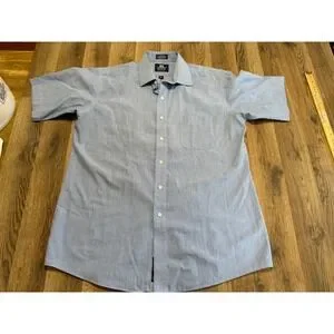 Stafford | Shirts | Stafford Button Up Shirt Mens 65 Blue Mens Wrinkle ...